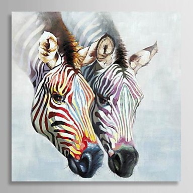 Hand Painted Zebra Frame